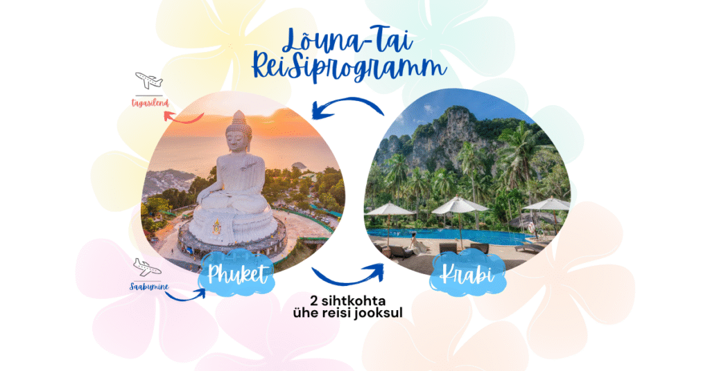Lõuna-Tai kombineeritud puhkus, 2 sihtkohta ühe reisi jooksul, Phuket ...